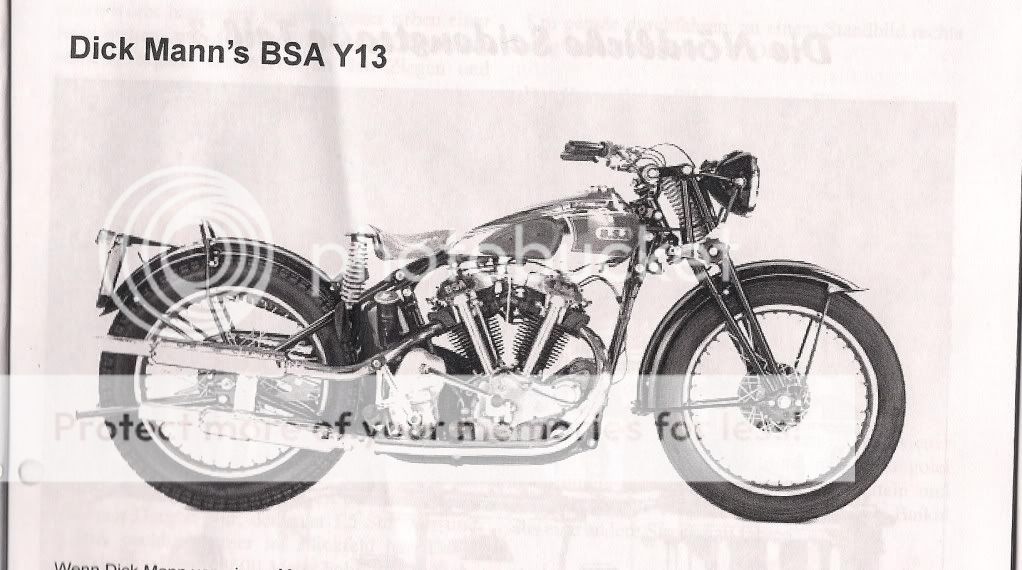 BSA Y 13 from Dick Mann - Britbike forum