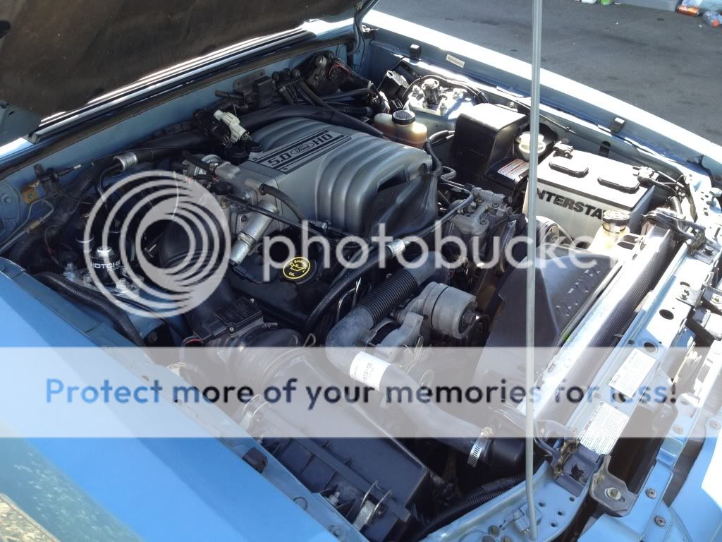 1990 Light Crystal Blue 5.0 Coupe Notchback MINT 50k Original Miles ...